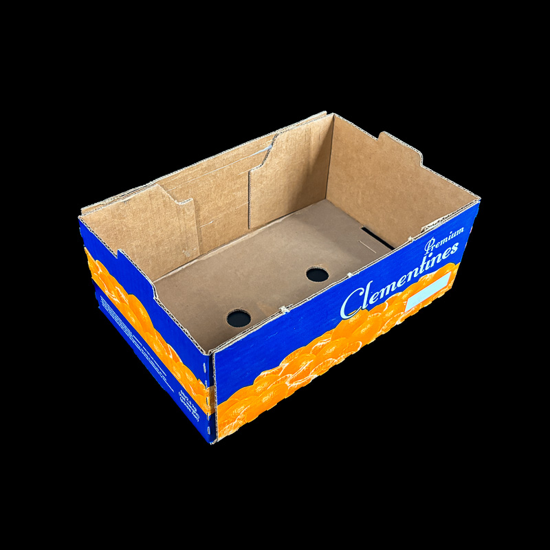 A5294 5 lb Clementine Stock Carton - Citrus Produce Box
