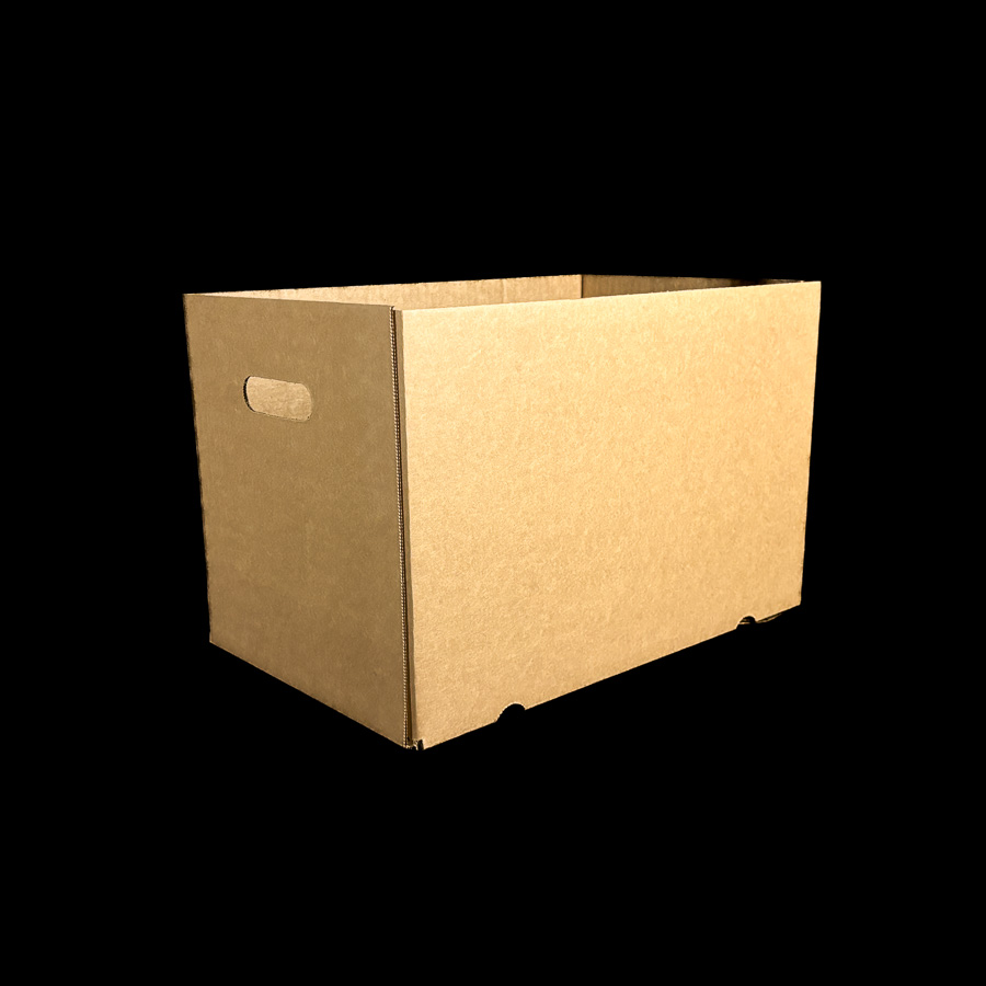 A5496 Telescoping Bottom Plain Kraft - Midlantic Labeling and Packaging