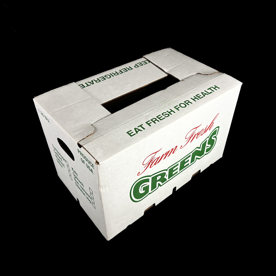 W4016 1.35 Bu Vegetable Waxed Carton - Midlantic Labeling and Packaging